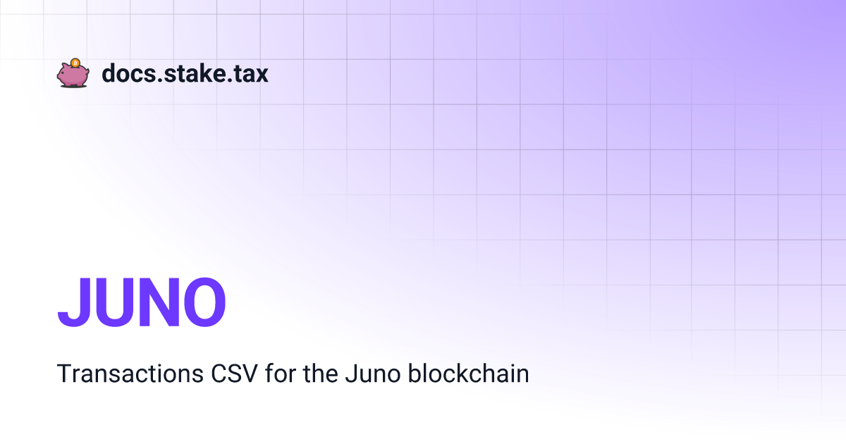 JUNO | docs.stake.tax
