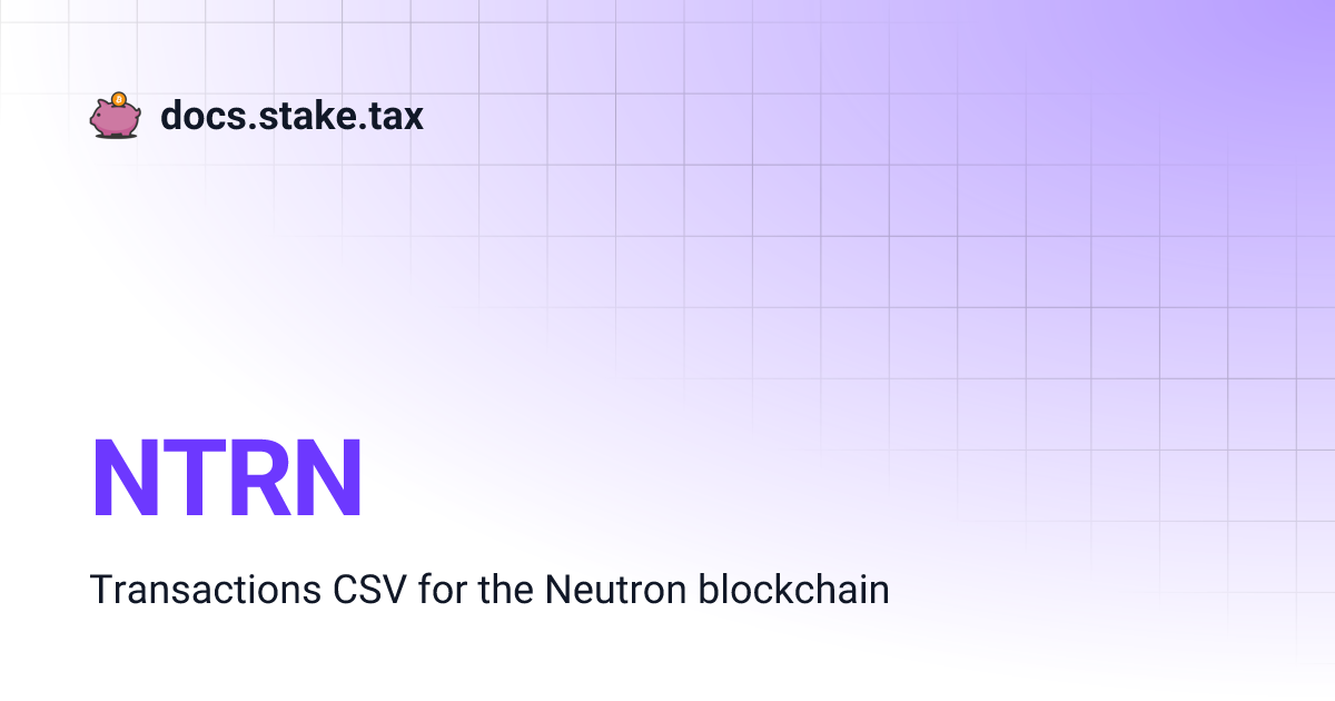 NTRN | docs.stake.tax